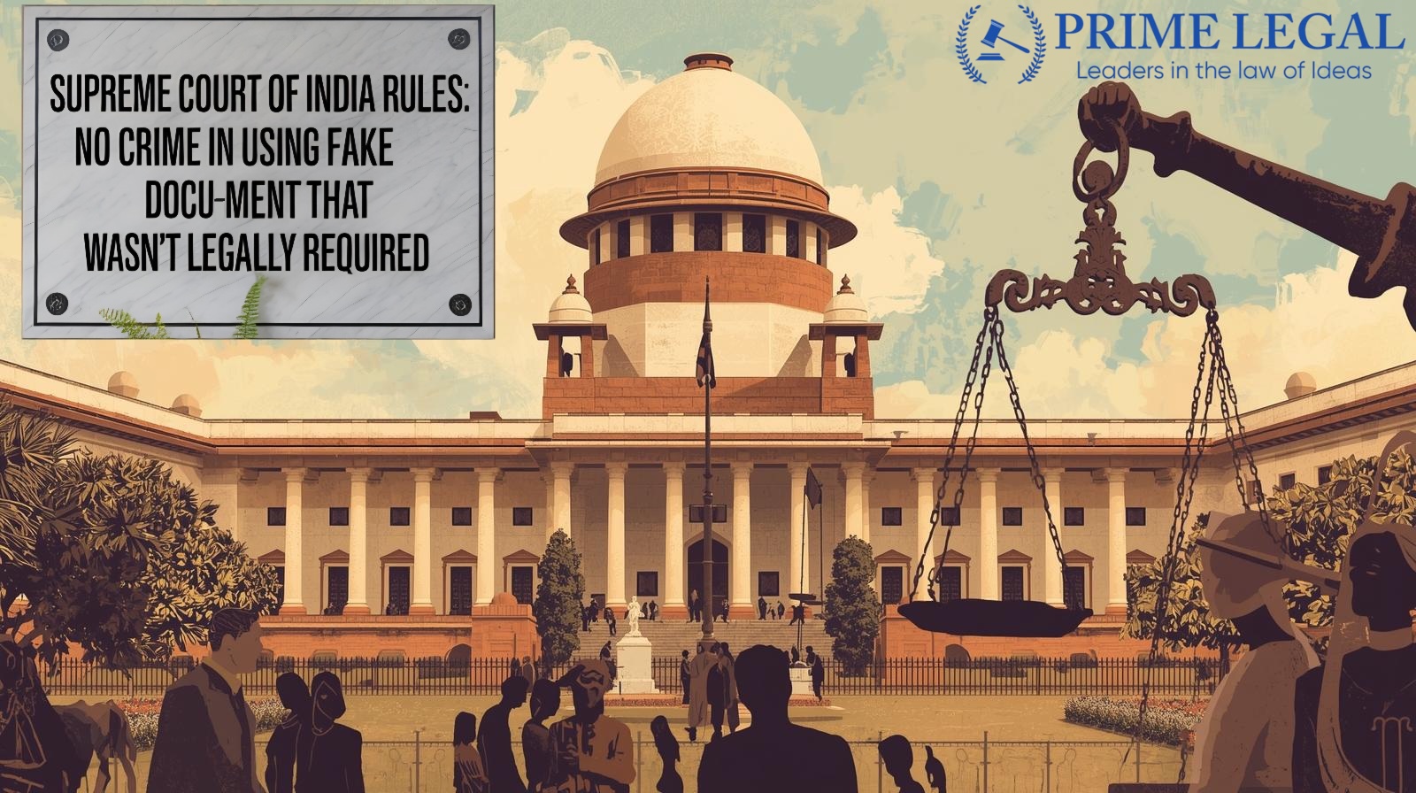 SC: No Offense for Fake Document Not Legally Required